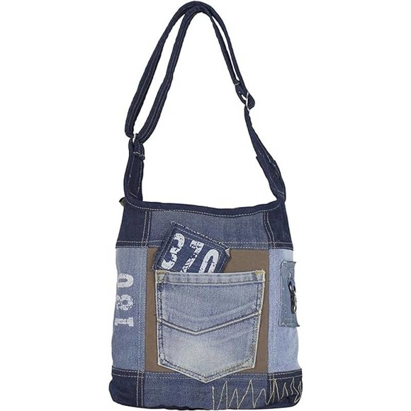 Sunshine & Shadow | Bags | New Sunsa Handbag Made Of Canvas Denim ...